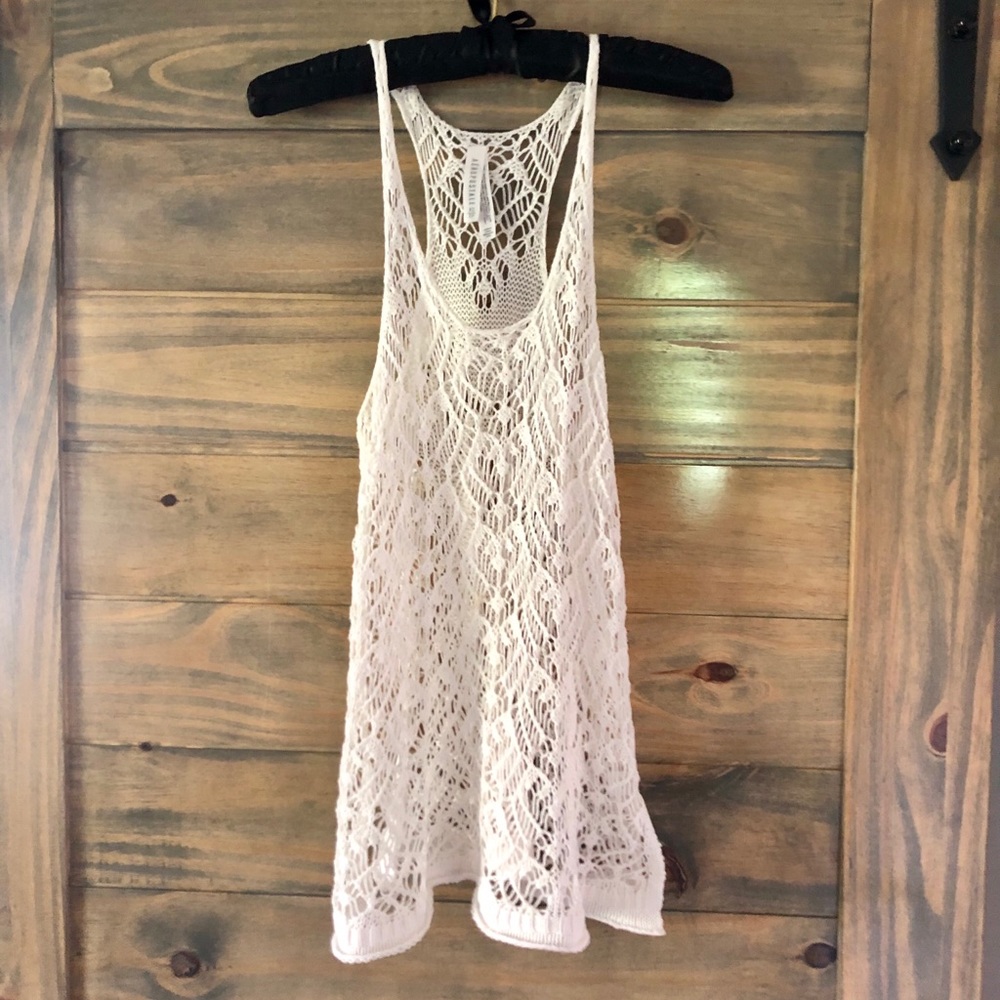 Aeropostale Crochet White Overlay - Gem